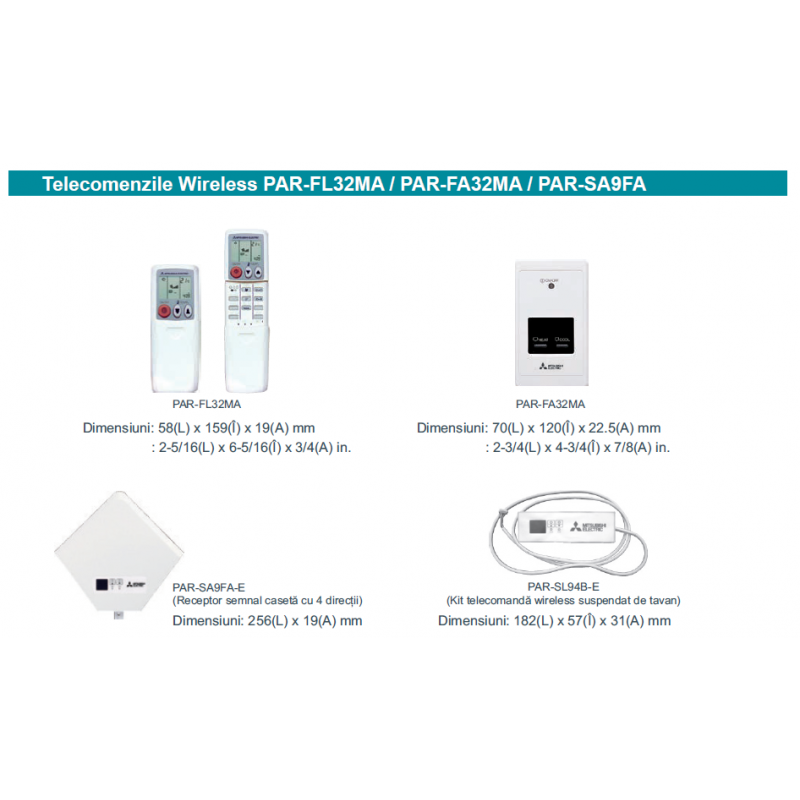 TELECOMANDA UNIVERSALA PROGRAMABILA MITSUBISHI ELECTRIC PAR-FL32MA